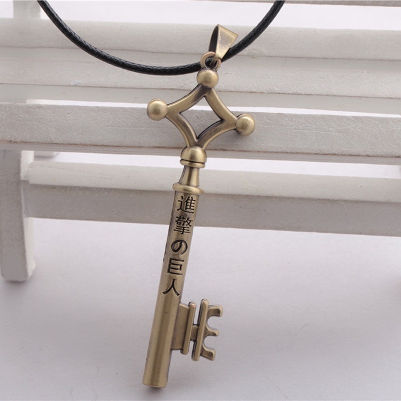 Anime Attack On Titan Eren Key Pendant Necklace Shingeki No Kyojin ...