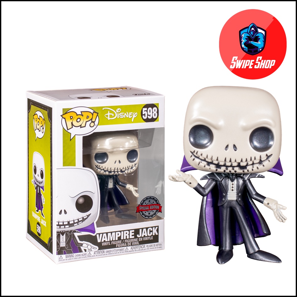 Funko Pop Vampire Jack The Nightmare Before Christmas Disney Metallic ...