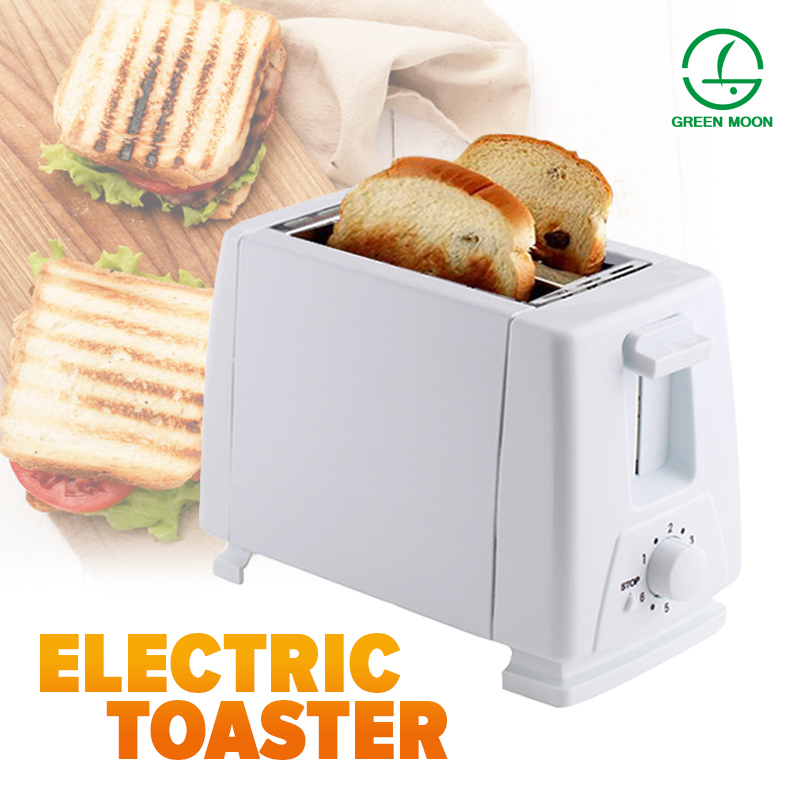 Green Moon 2 Slice Electric Pop-up Bread Toaster | Shopee Philippines