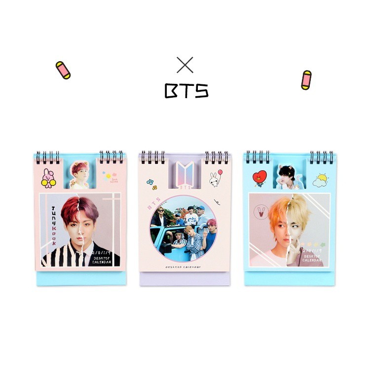 KPOP BTS 2019 Mini Picture Photo DESK CALENDAR | Shopee Philippines
