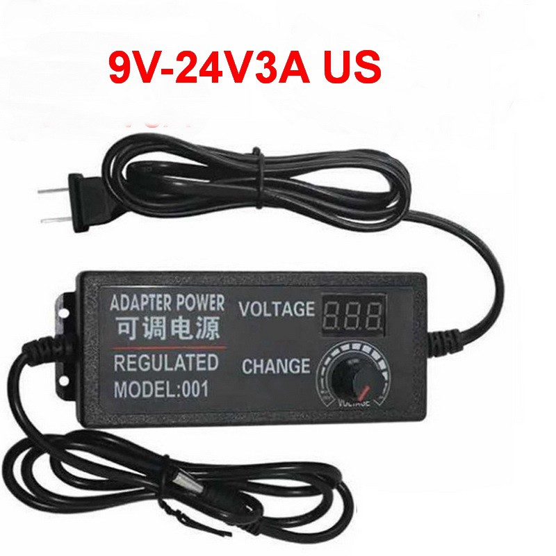 AC Adjustable Adapter DC 3V 4V 4.5V 5V 6V 7V 7.5V 8V 9V 10V 12V 13.5V 14V 15V 16V 17V 18V 19V ...