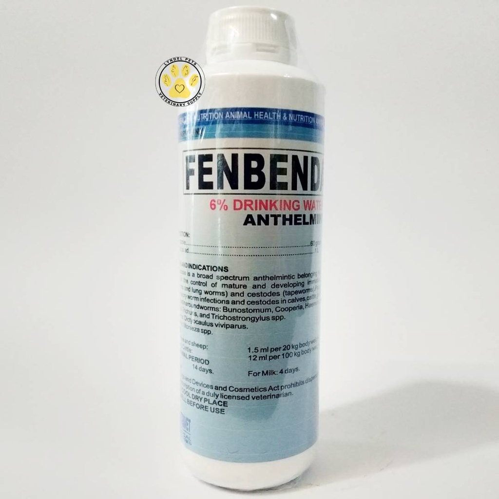 NUTRIVET FENBENDAZOLE 6% (250 ml) oral deworming for Goats, Swine ...