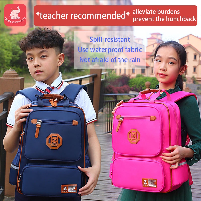 Student schoolbag boys and girls backpack fashion lightweight large ...