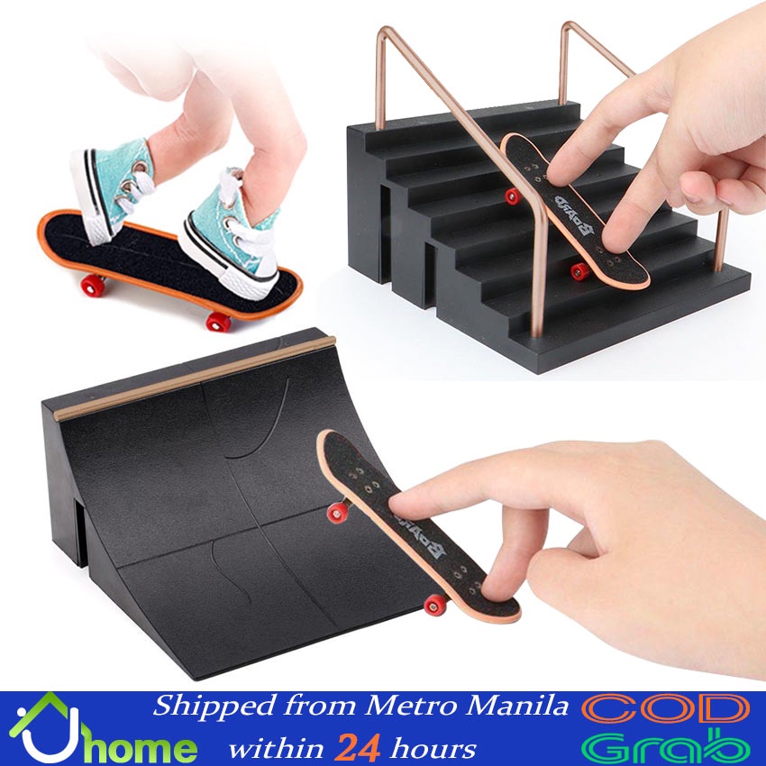 【SOYACAR】Finger Skateboard Skate Toy Skate Park Ramp Set Tech Practice ...