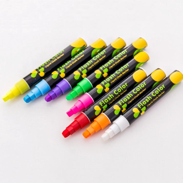 fluorescent marker pen pen luminous blackboard pen highlighter glass ...