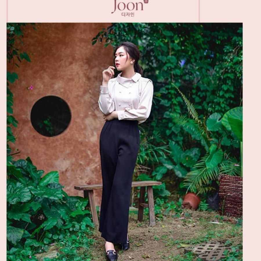 Doris women's shirt, youthful and personality office design shirt Joon design | Shopee Philippines