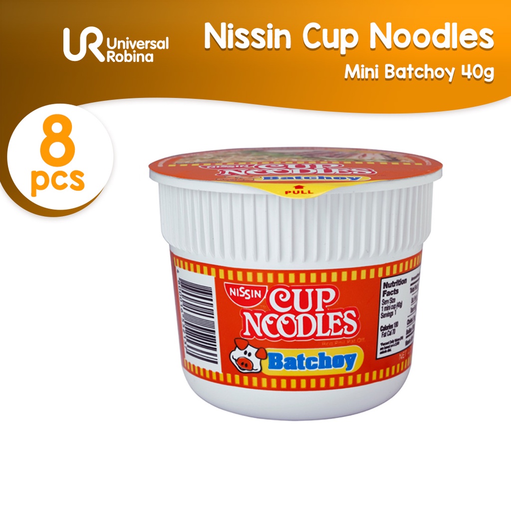8 x Nissin Cup Noodles Mini Batchoy (40g) | Shopee Philippines