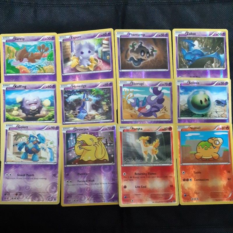 Pokemon Card TCG: XY Series: Skrelp/ Espurr/ Zubat/ Koffing/ Honedge ...
