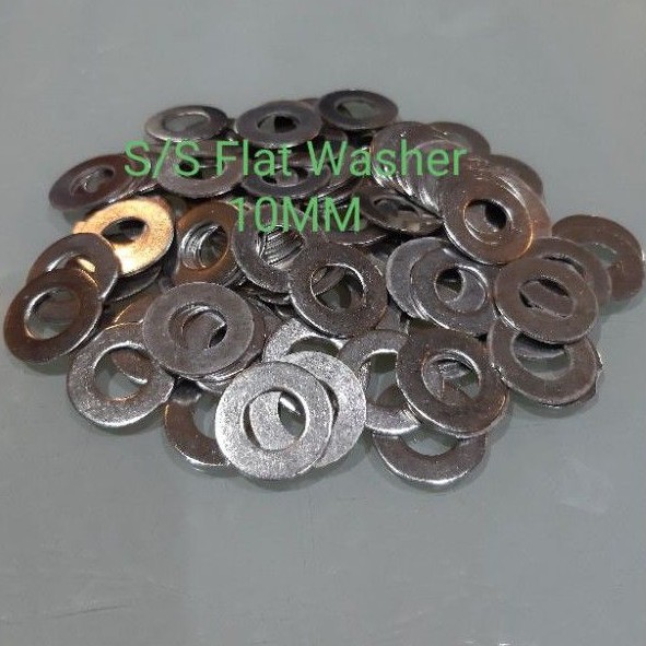 Stainless Flat Washer - 10MM (10pcs) | Shopee Philippines
