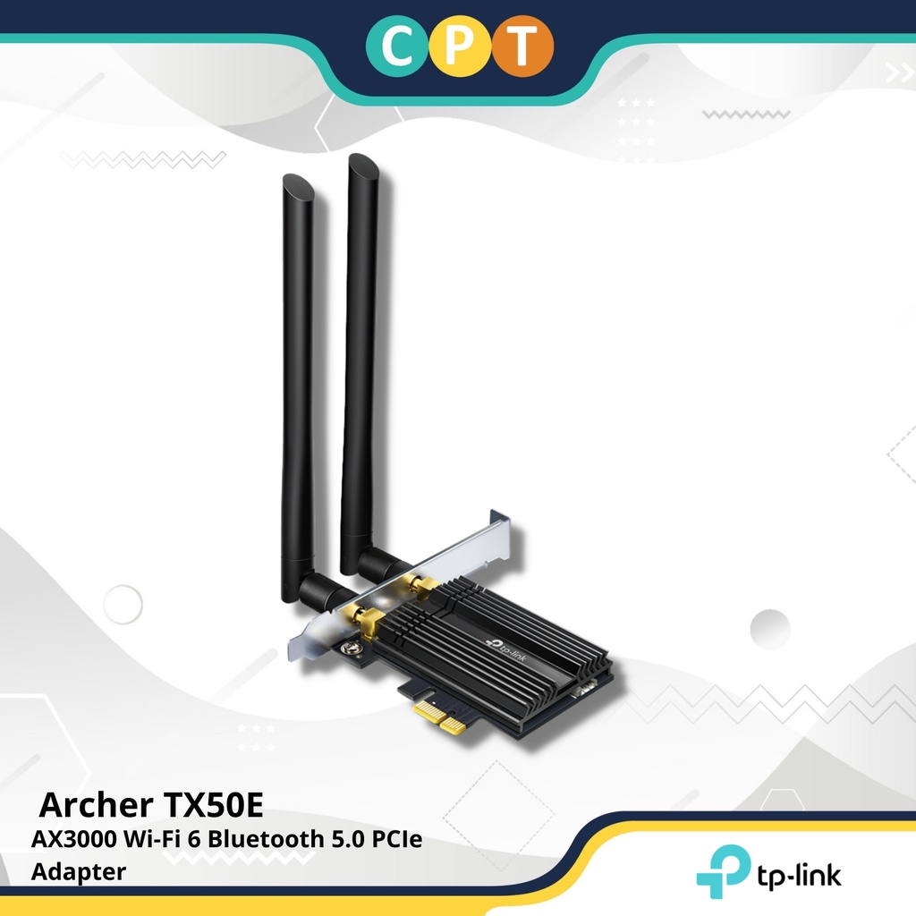 TP-Link Archer TX50E AX3000 Wi-Fi 6 Bluetooth 5.0 PCIe Adapter | Shopee ...