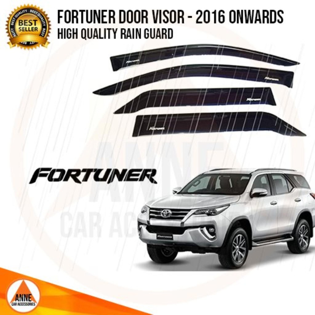 Toyota Fortuner 2005 - 2015 / 2016 - 2023 OEM Rain Guard Window Visor ...