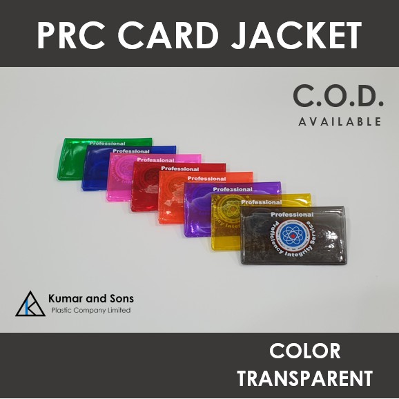 PRC Card Jacket (Color Transparent) | Card Holder | Card Cover | Shopee ...