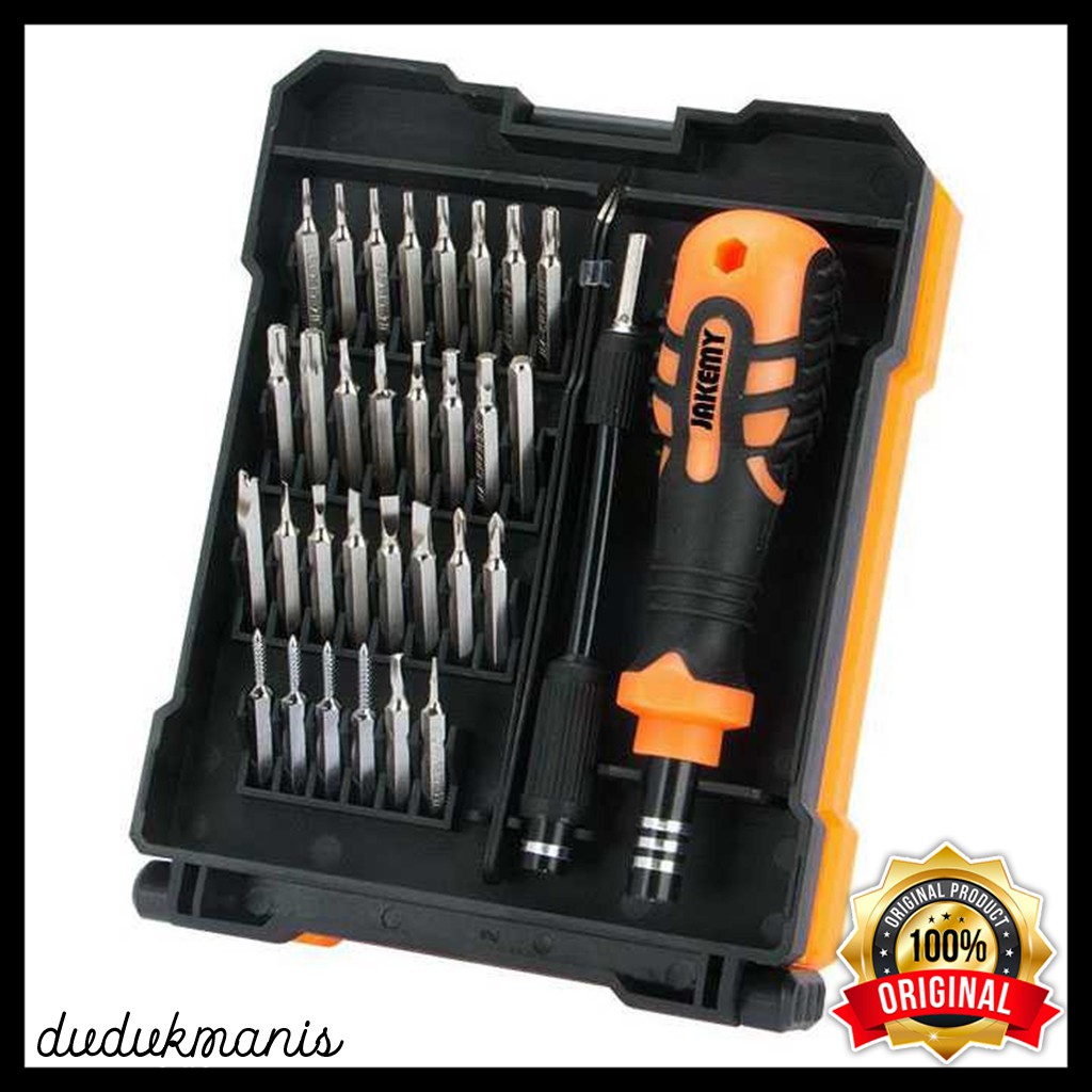 Jakemy Screwdriver Head Set 34PCS Case Tool Kit Tool Box PER-478-YK ...