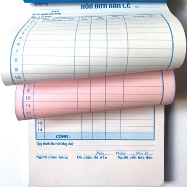 Invoice in 2 copies, size 13 x 19cm (50 sets - 100 sheets) | Shopee ...