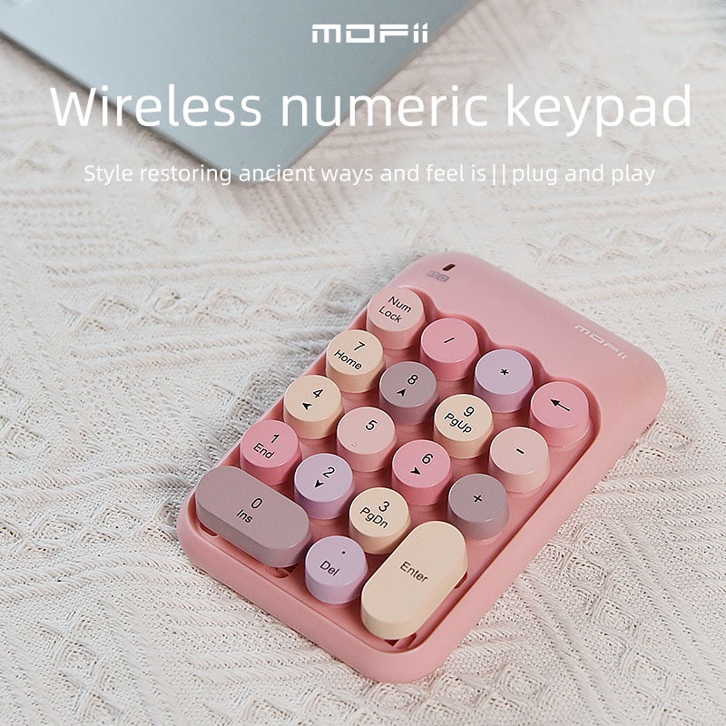 MOFii X910 2.4G Wireless Numeric Keyboard Mixed Color Digital Keypad ...