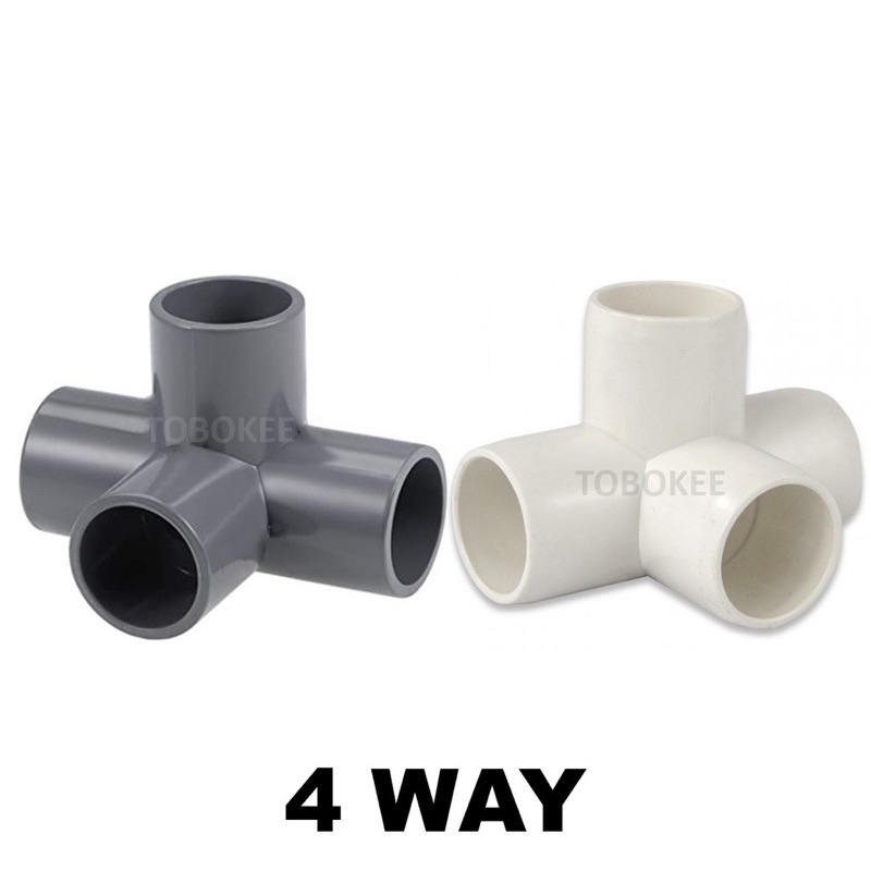 PVC Fitting Pipe Joint Connector Penyambung Paip DIY / CONDUIT / PVC Grey Pipe | Shopee Philippines