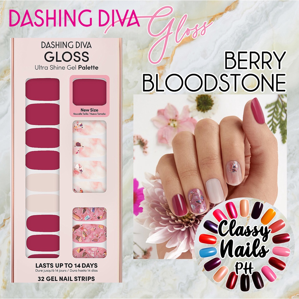 Berry Bloodstone • Dashing Diva • GLOSS Palette • Nail Sticker Strips ...