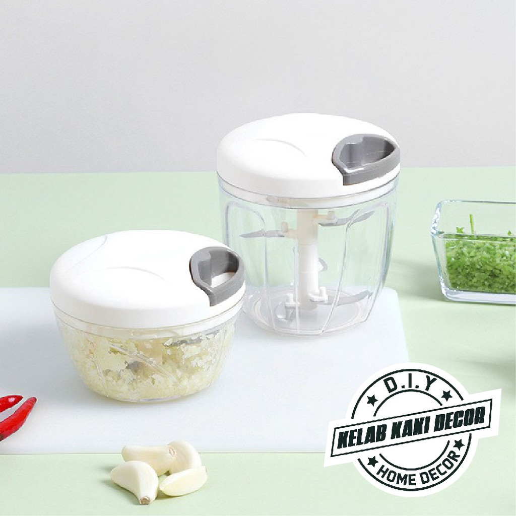 Mini Food Chopper Hand Pull Blender Meat Garlic Cutter Vegetable ...