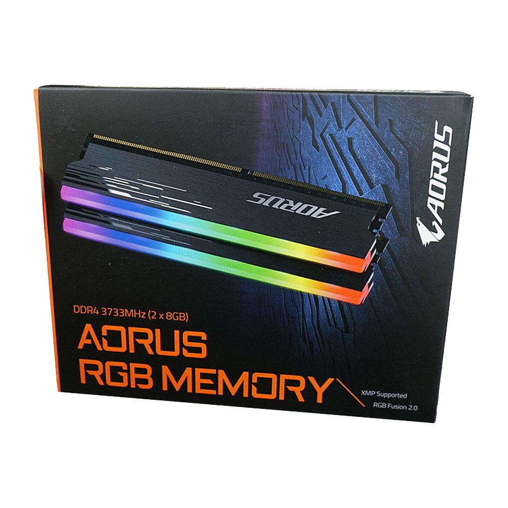 Gigabyte AORUS RGB Memory Kit 16GB (2x8GB) PC4-29800 DDR4 3733MHz, GP ...