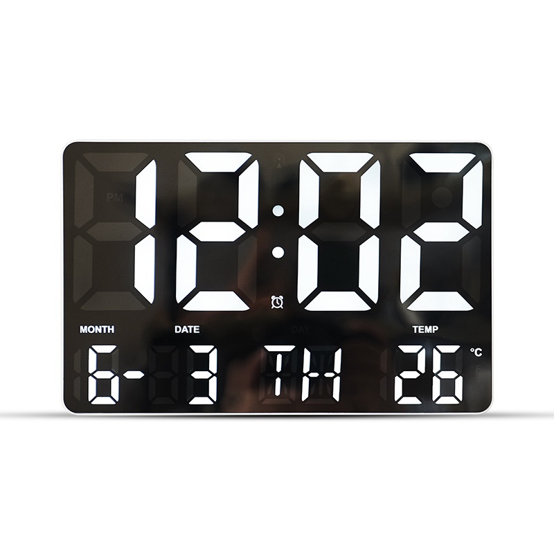 Digital Wall Clock 11.5" LED Digital Alarm Clock Large Display with ...
