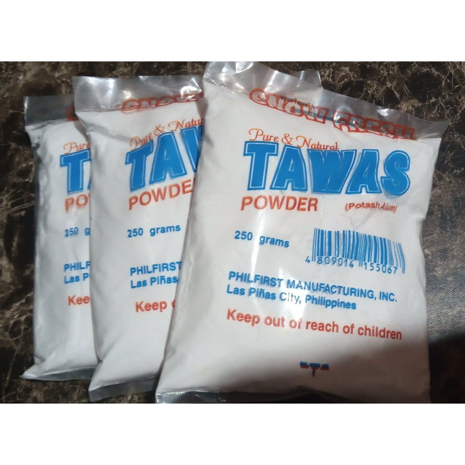 Snow Fresh - Pure & Natural TAWAS POWDER (Potash Alum) 250g Pouch tawas ...