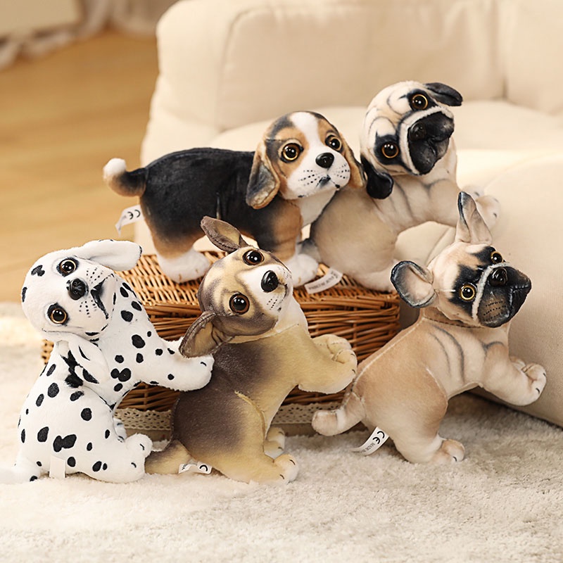 5 Styles Stuffed Toy Lifelike Simulation Like Real Dog Puppy Baby ...