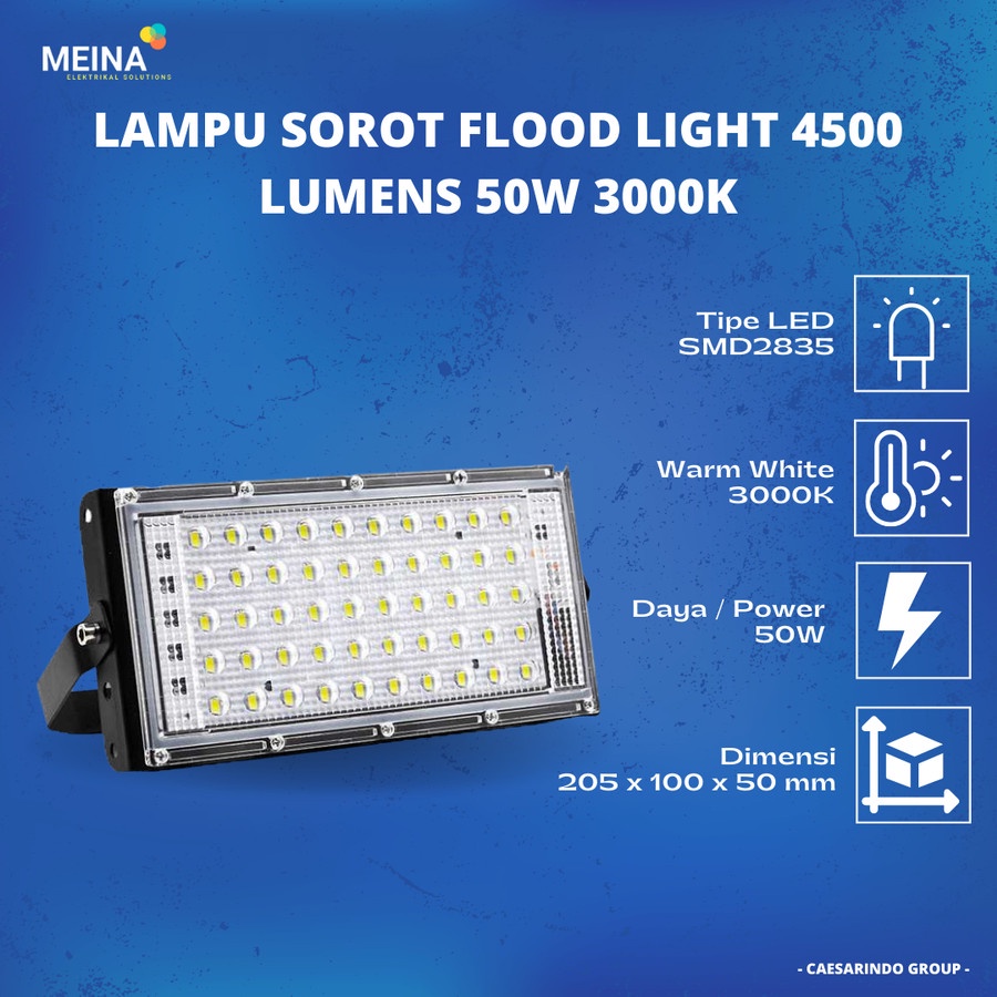 Yellow FLOOD LIGHT FLOOD LIGHT Yellow 50W WARM WHITE 4500L Spotlights ...