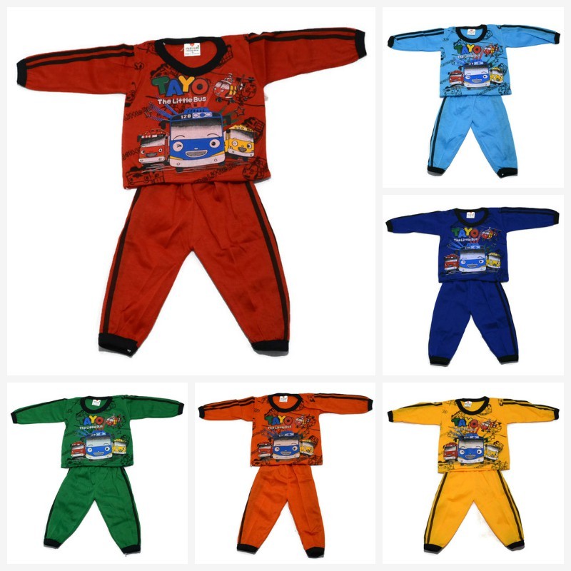 Children's Cartoon Long Sleeve Suit (1-6 Years Old)/Boys Suit | Shopee ...
