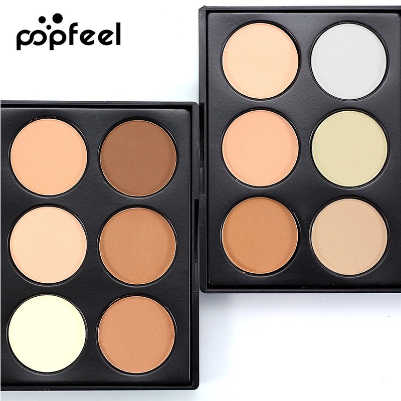 POPFEEL Pro Makeup Compact Face Powder Contour Pressed Powder Palette ...