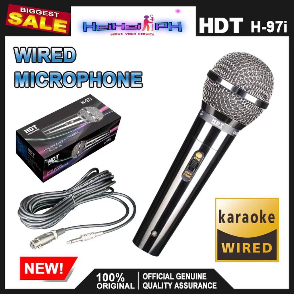 Hyundai P-98i HDT Videoke King Dynamic Microphone(silver) | Shopee ...