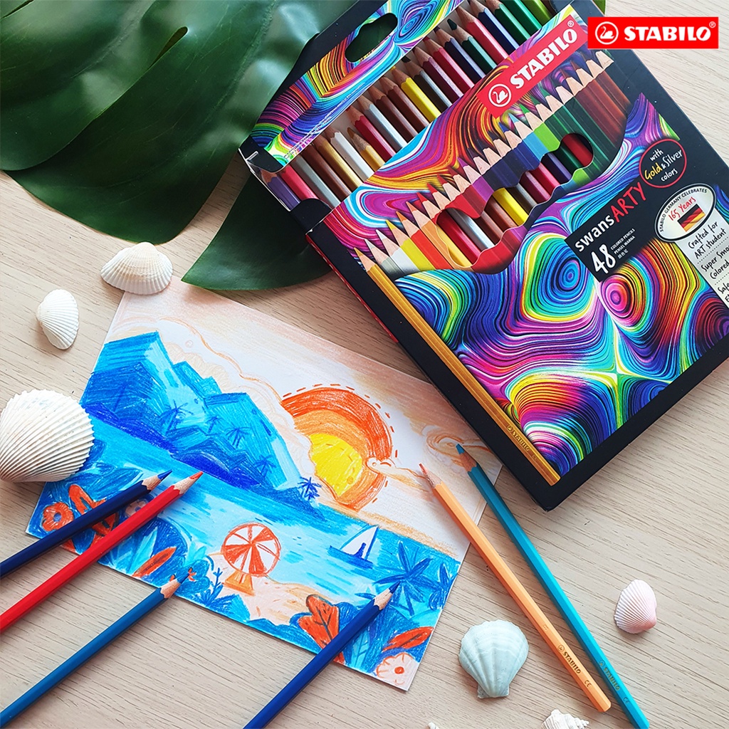 STABILO Swans Arty Color Pencil Set for Drawing Art Coloring Portrait ...