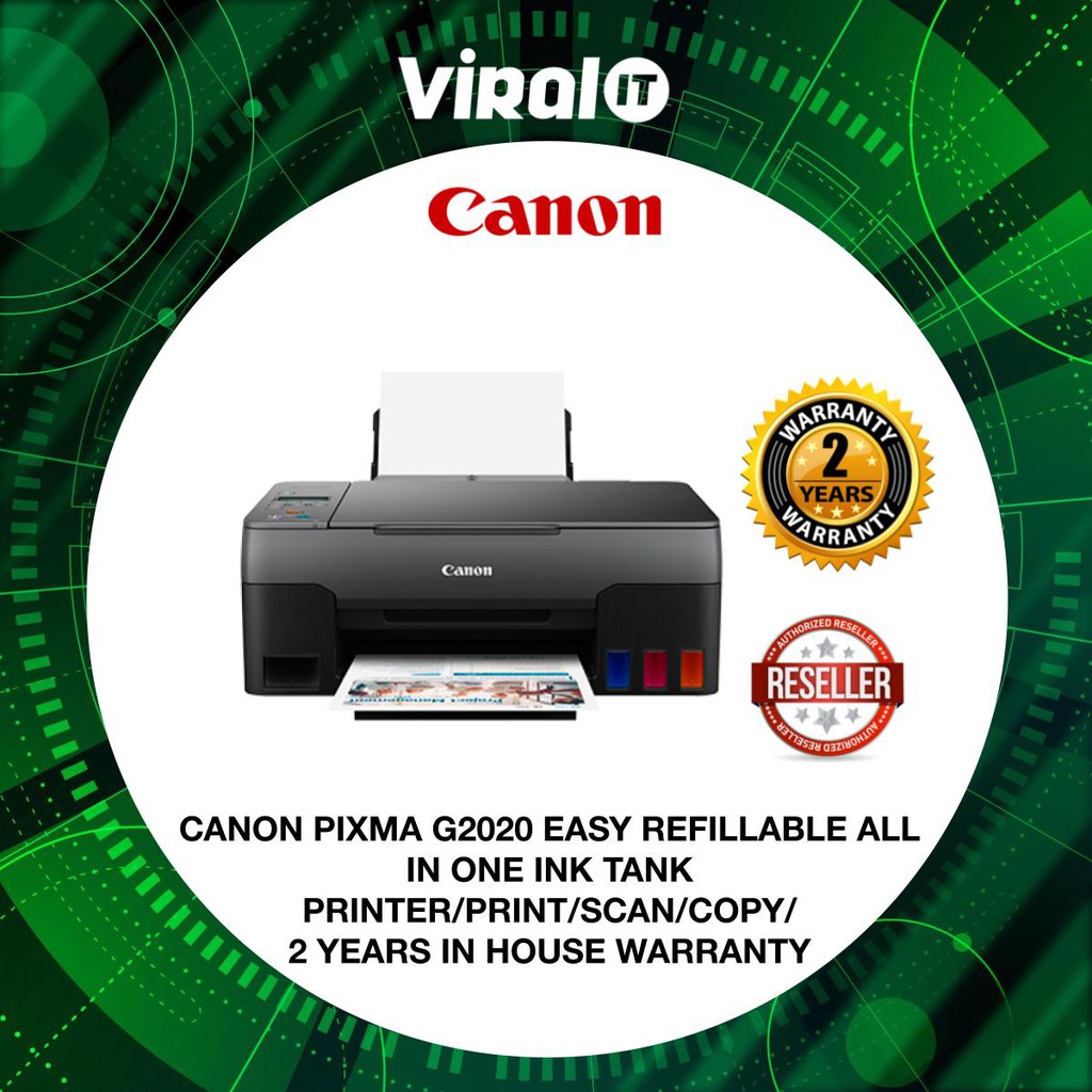 CANON PIXMA G2020 EASY REFILLABLE ALL IN ONE INK TANK PRINTER/PRINT ...