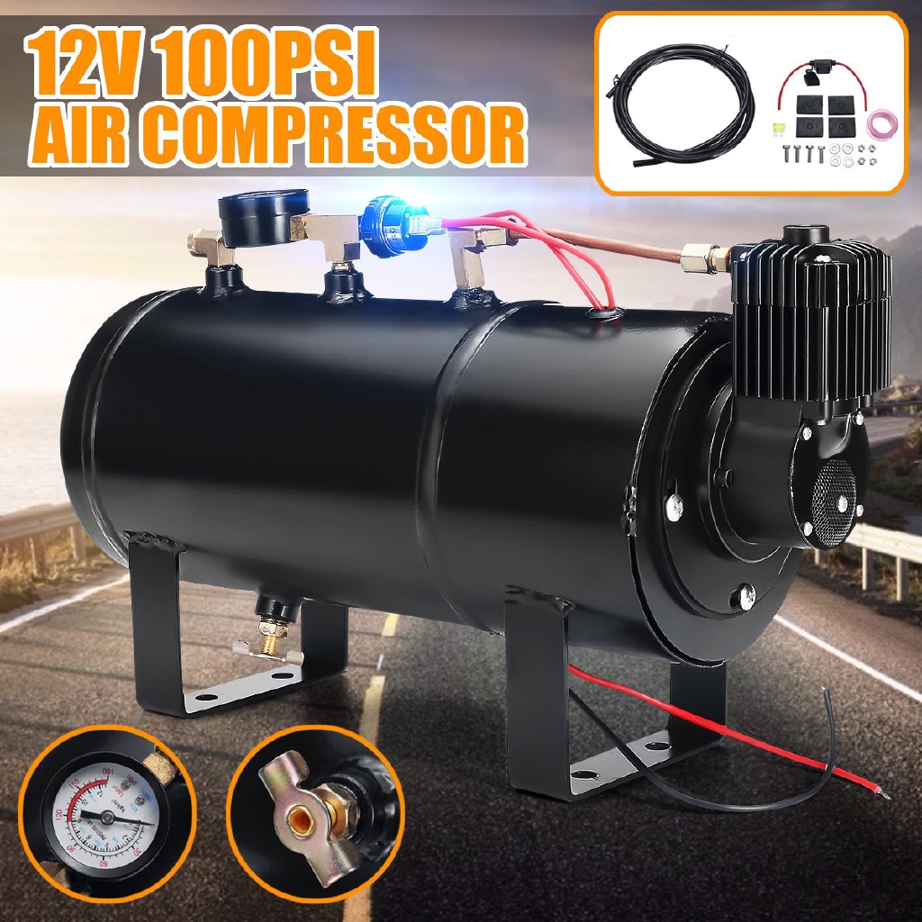 4 Liters 180 PSI 4 Liters Air Compressor 180 PSI Pressure Gauge Tank ...