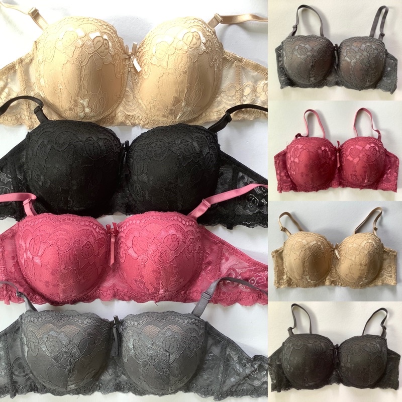 Eve Shapes Cass Sexy Lace Strapless Bra Big Size Plus Size 40AB 42AB ...