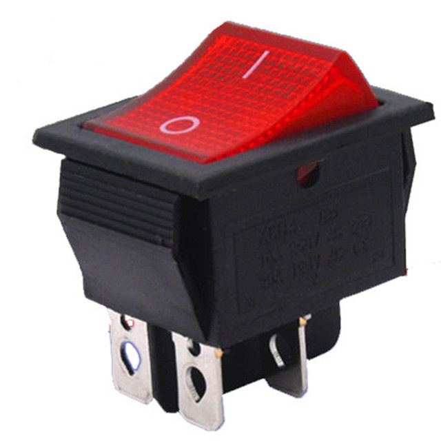 5PCS KCD4 Rocker Switch ON-OFF 2 Position 4 Pins Electrical equipment ...