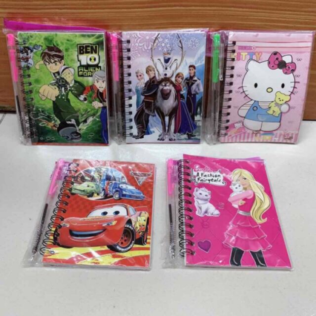 Character Notebook with pen | Shopee Philippines