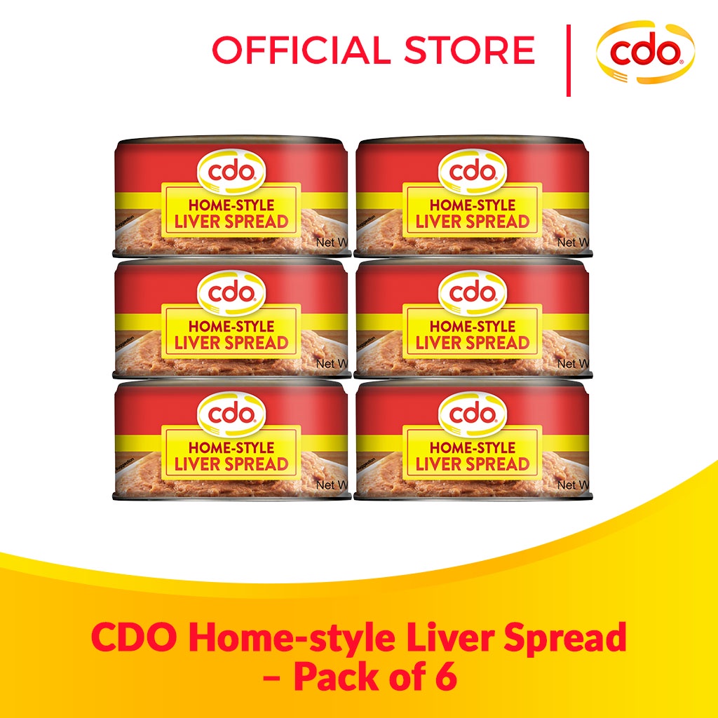 CDO Home-Style Liver Spread 85g - Pack of 6 | Shopee Philippines