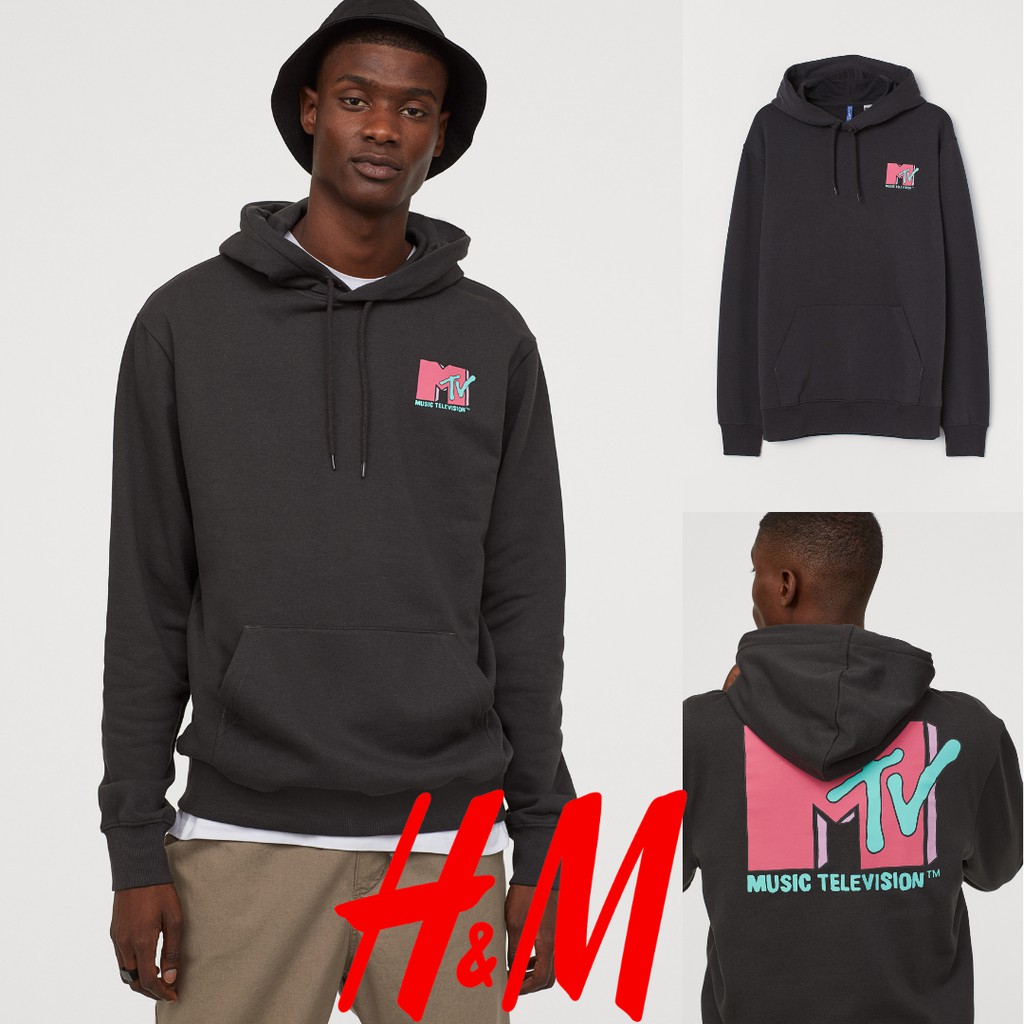 Hoodie H&M ORIGINAL MTV BLACK & PAPER BAG HNM SALE HOODIE HNM HOODIE ...