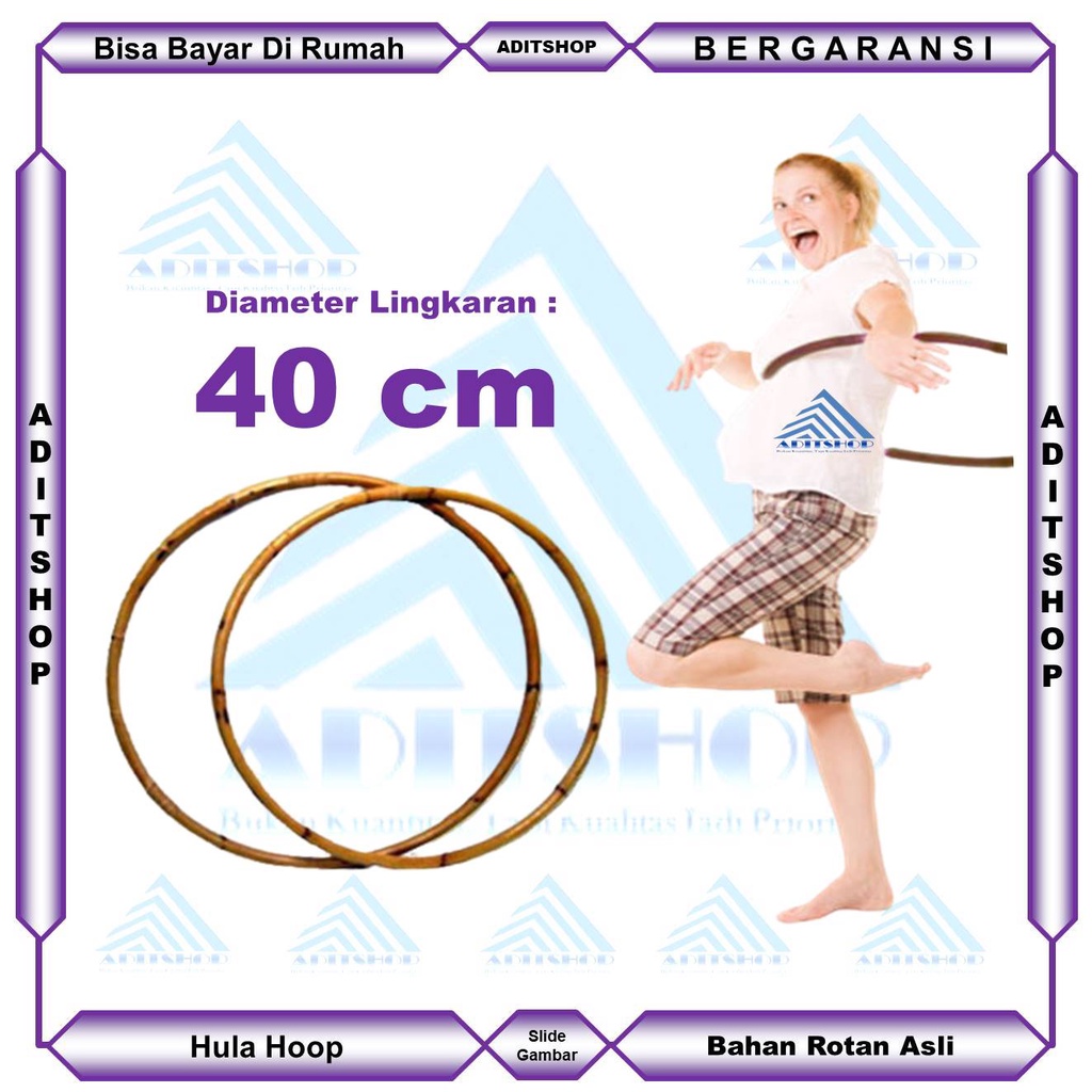 Hulla Hop Rattan 40cm/Aditshop/Holla Hoop Circle Diameter 40cm | Shopee ...