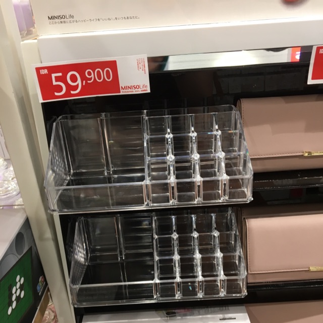 Miniso acrylic cosmetic rack | Shopee Philippines