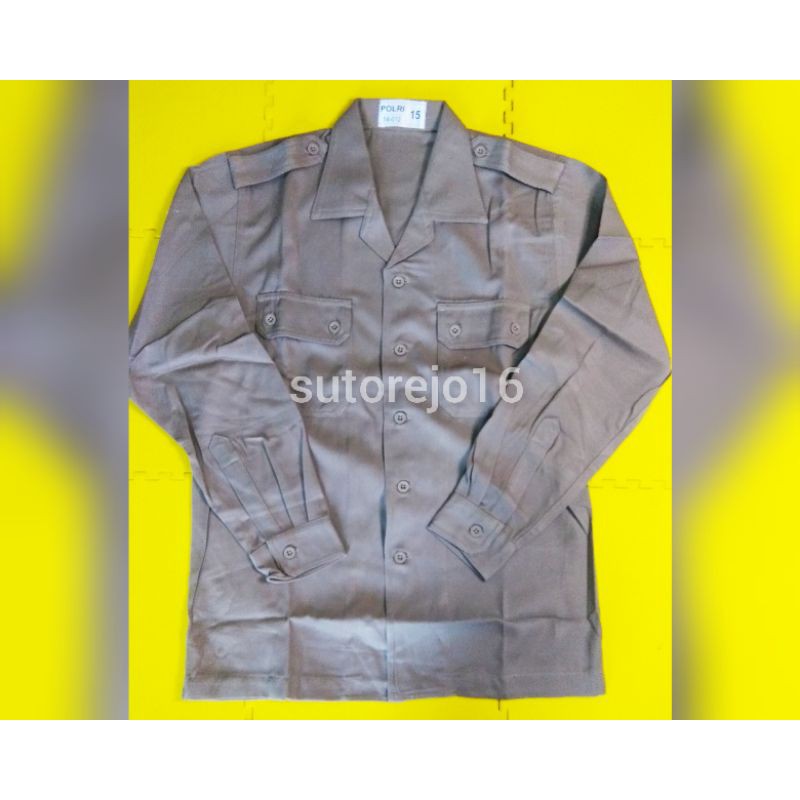 Brown long-sleeved pdl sus uniform for the National Police Scoutmaster ...