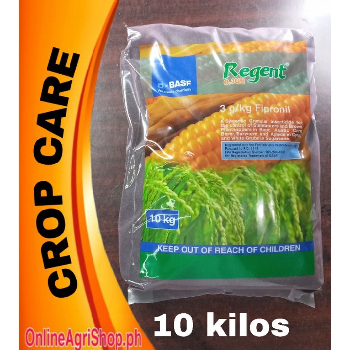 REGENT 0.3GR FOR WHITE GRUBS FIPRONIL GRANULES BASF (10 KILO BAG ...
