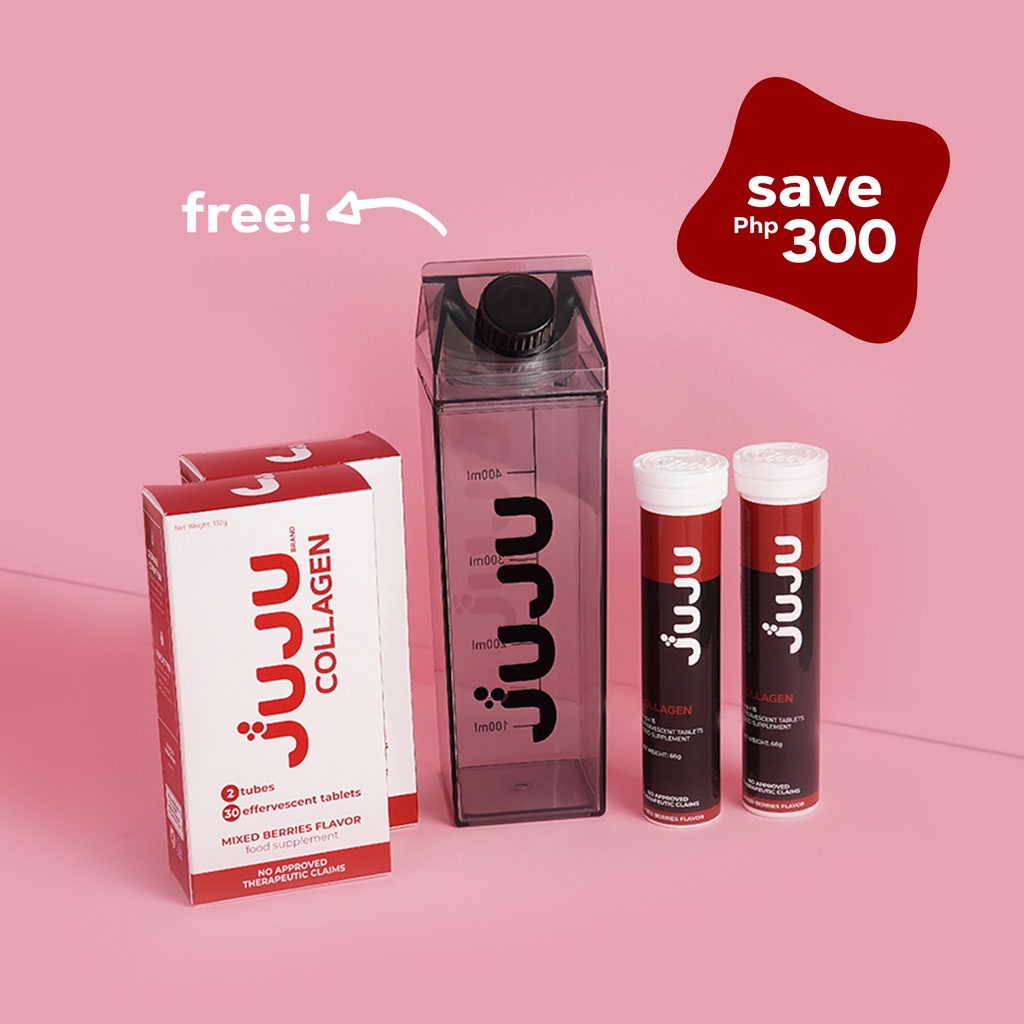 JUJU Collagen - (60 Effervescent Tablets) The Ultimate Glow-Up Solution ...