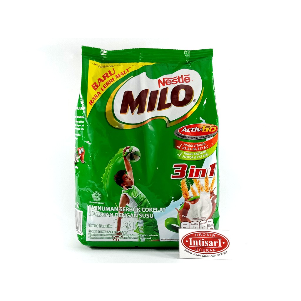Milo ACTIV GO MILK 3 IN 1 1KG | Shopee Philippines