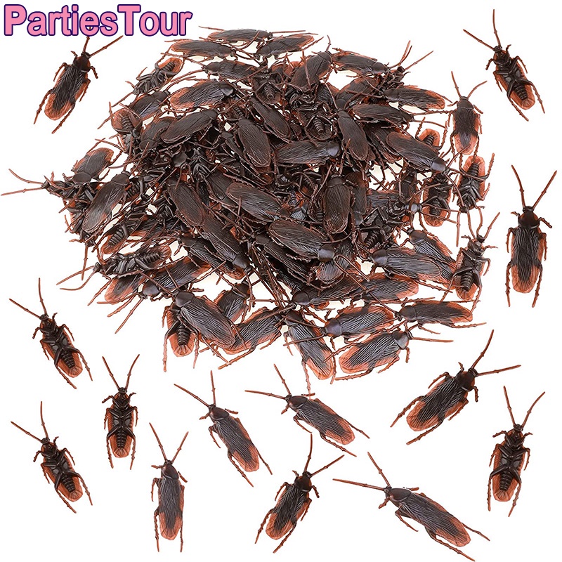 100pcs Realistic Fake Cockroaches Prank Cockroaches Toy Lifelike Scary ...
