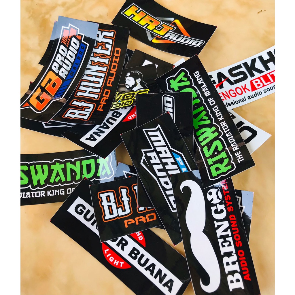 Sound System Sticker Waterproof Grain Horeg Racing Sound Sticker ...