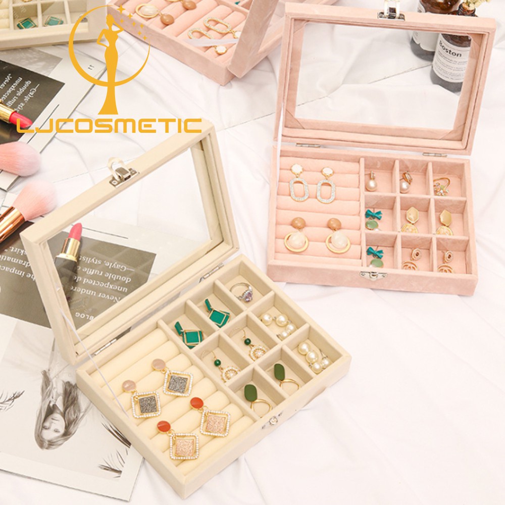 Display Fashion Velvet Necklace Jewelry Box Bracelet Showcase Storage ...