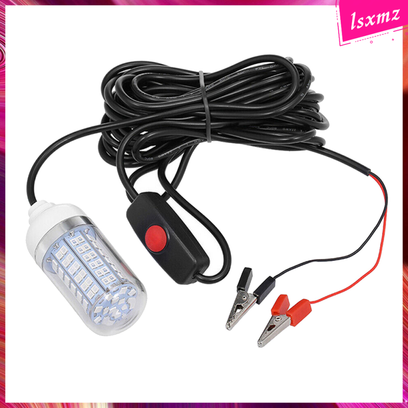 IP68 Waterproof 12V Underwater Fishing Light Attract Prawns Squid Lamp ...