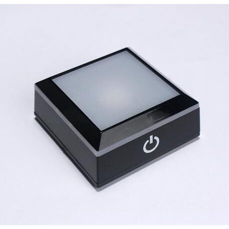 Square Base Led Light Stand Crystal Cube Display Holder Color Changing ...
