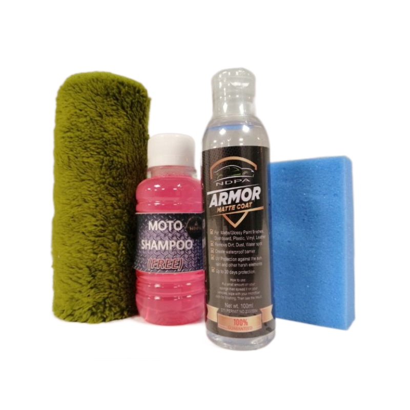 Motors ARMOR MATTE COAT 100ML (FREE SPONGE, MOTO SHAMPOO & MICROFIBER ...